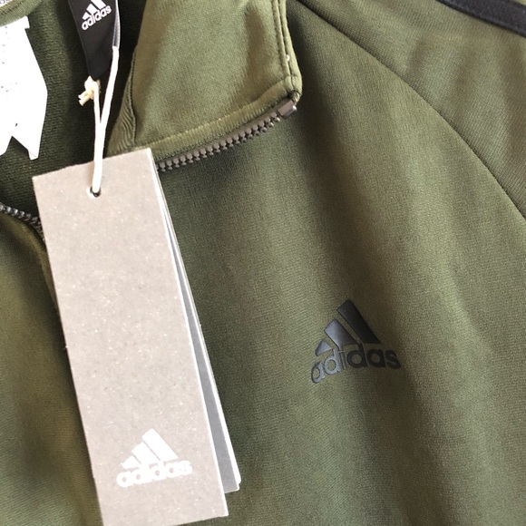 adidas | Jackets & Coats | New Adidas Olive Green Track Jacket | Poshmark